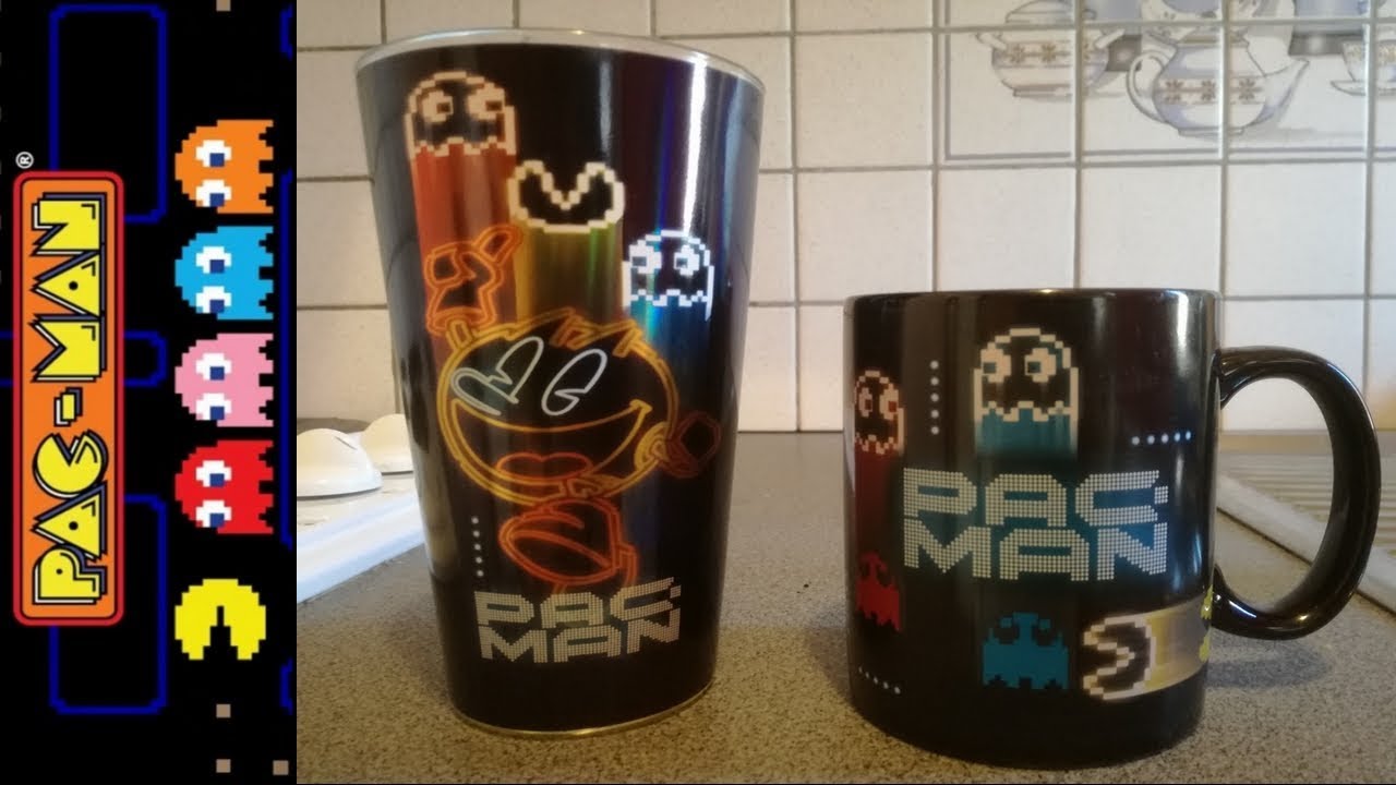 {Unboxing} PAC-MAN - Verre et tasse (mug) qui change de couleur avec la ...