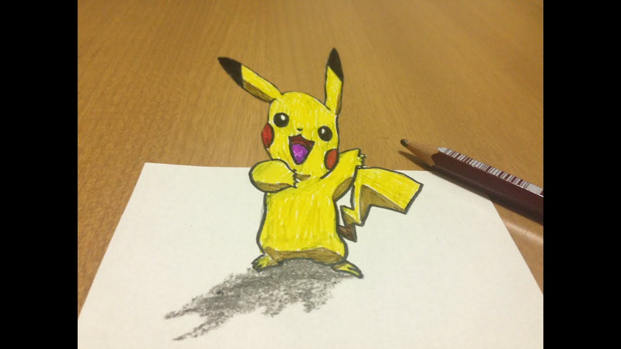 Pikachu Pokemon Drawing How