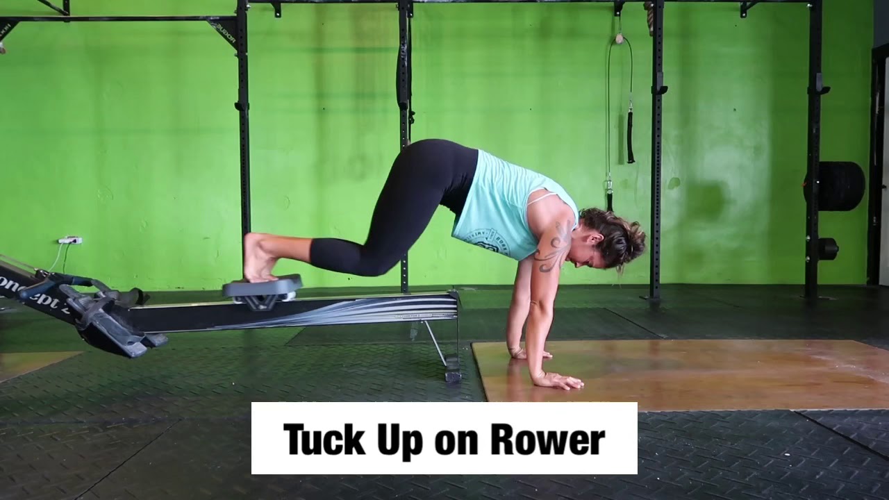 Tuck Up on Rower - YouTube