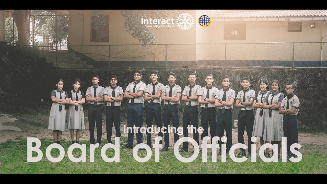 Board of officials introduction video | School video project for the ...