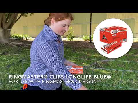 How to - Waratah Ring fastener and Ringmaster Longlife Blue wire clips ...