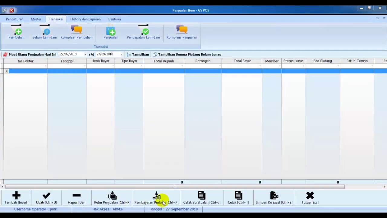 Video Tutorial GS POS 8.1 Pro | Bagian 4 Pengaturan Operator - YouTube