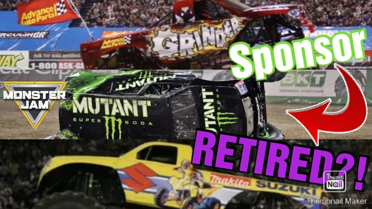 Monster Jam Retired Sponsor Trucks!! - YouTube