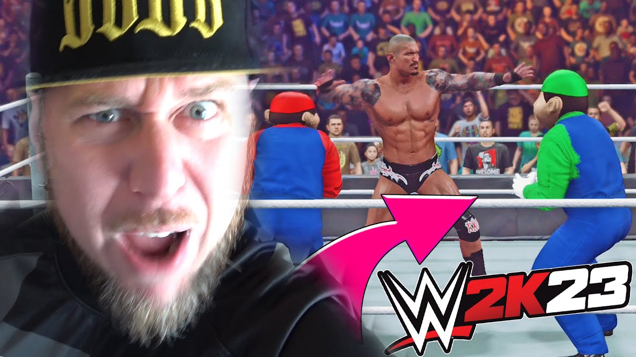 SUPER MARIO BROS Enter the Royal Rumble in WWE 2K23 - YouTube