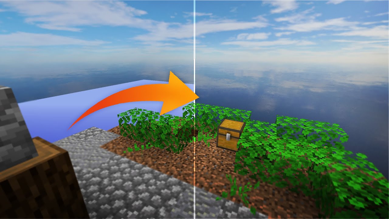 COMO ARREGLAR EL CIELO COMPLETO EN MINECRAFT - YouTube