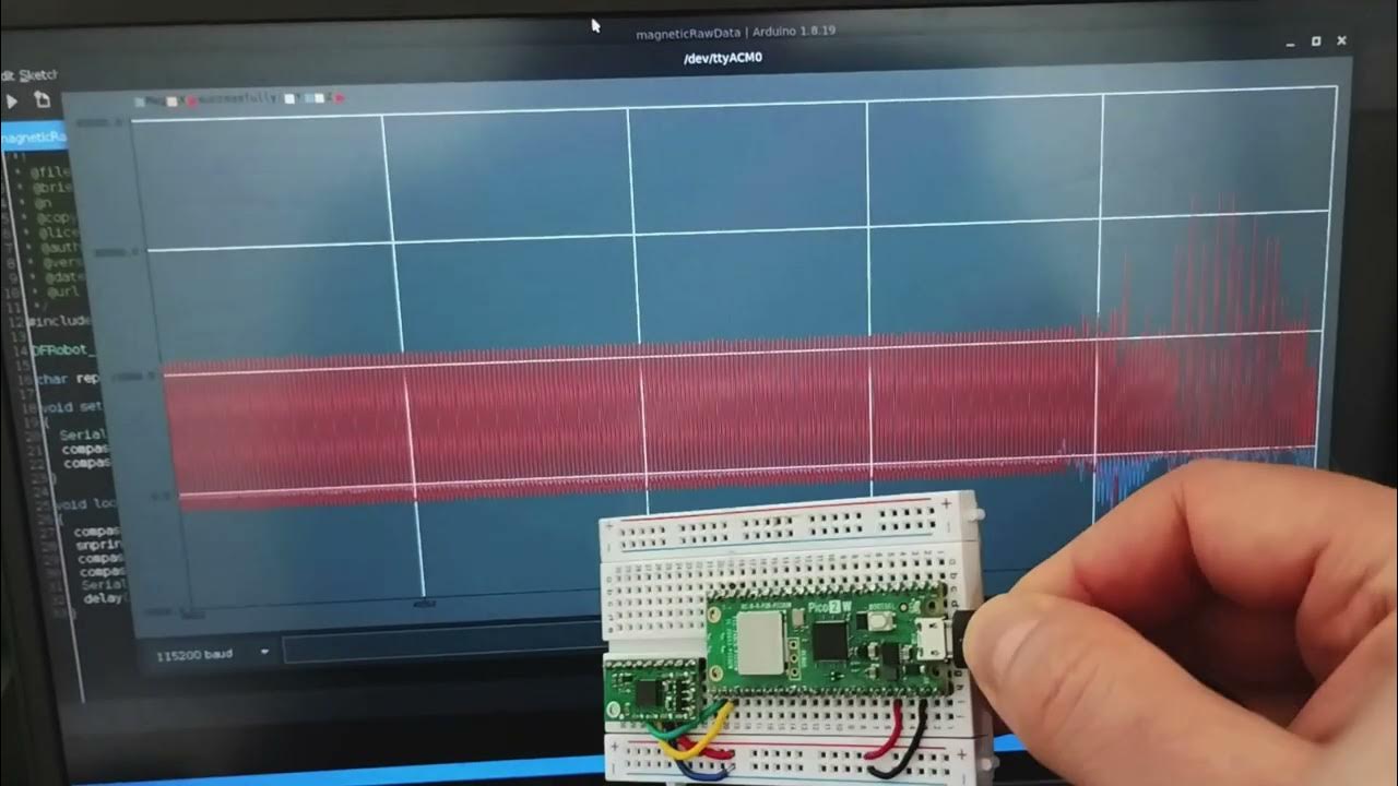 6DoF Sensor demo on Raspberry Pi Pico 2 W using Arduino's Serial Plotter - YouTube