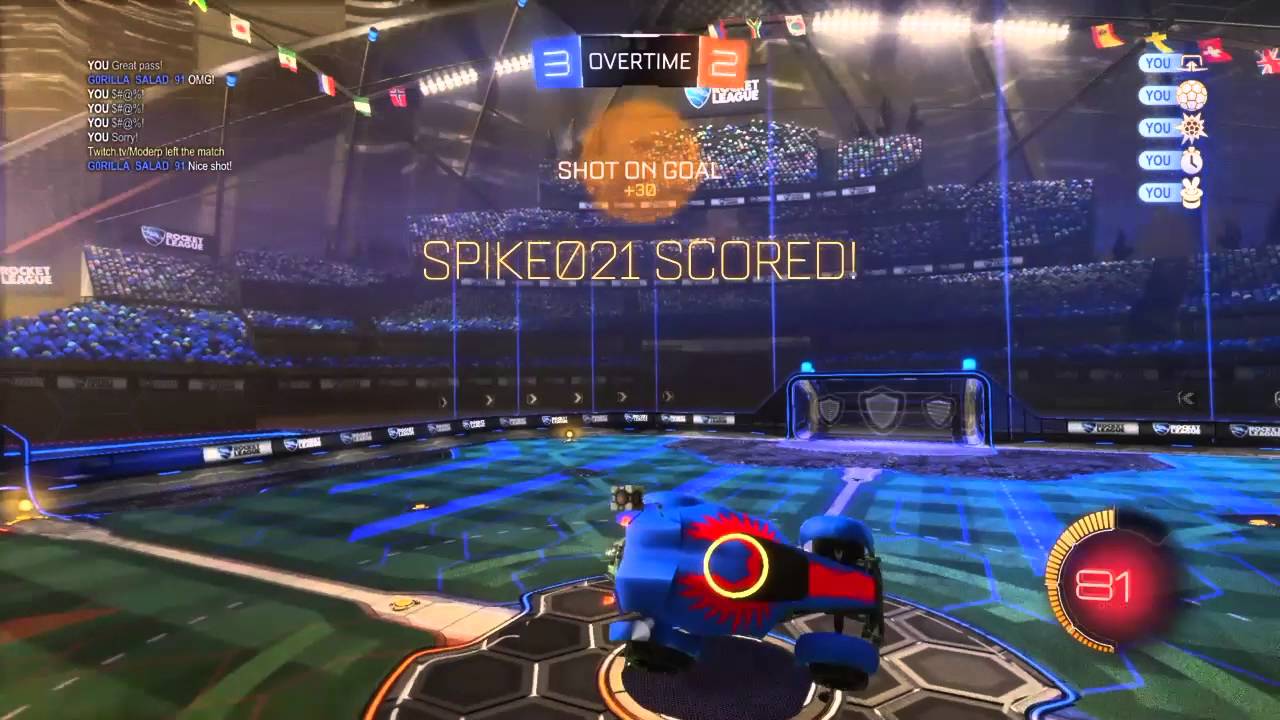 Rocket League Best Overtime Game-winner - YouTube
