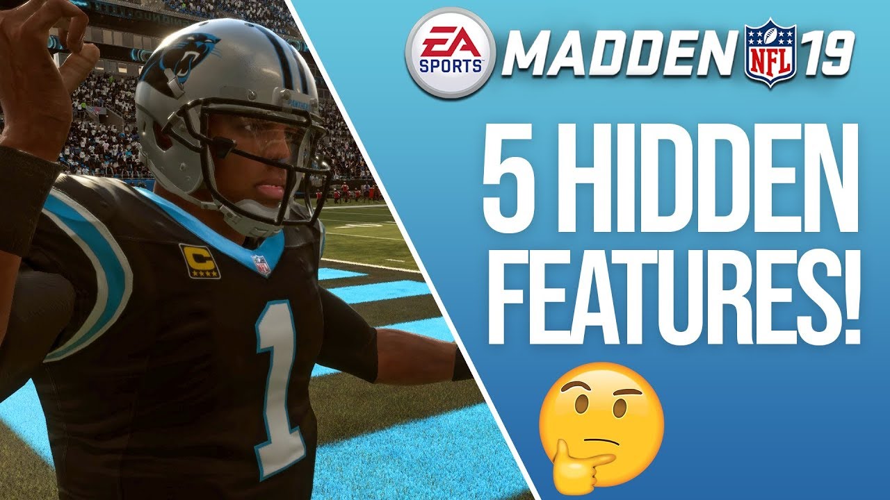 5 HIDDEN Features In Madden 19 - You Have To Try These! - YouTube