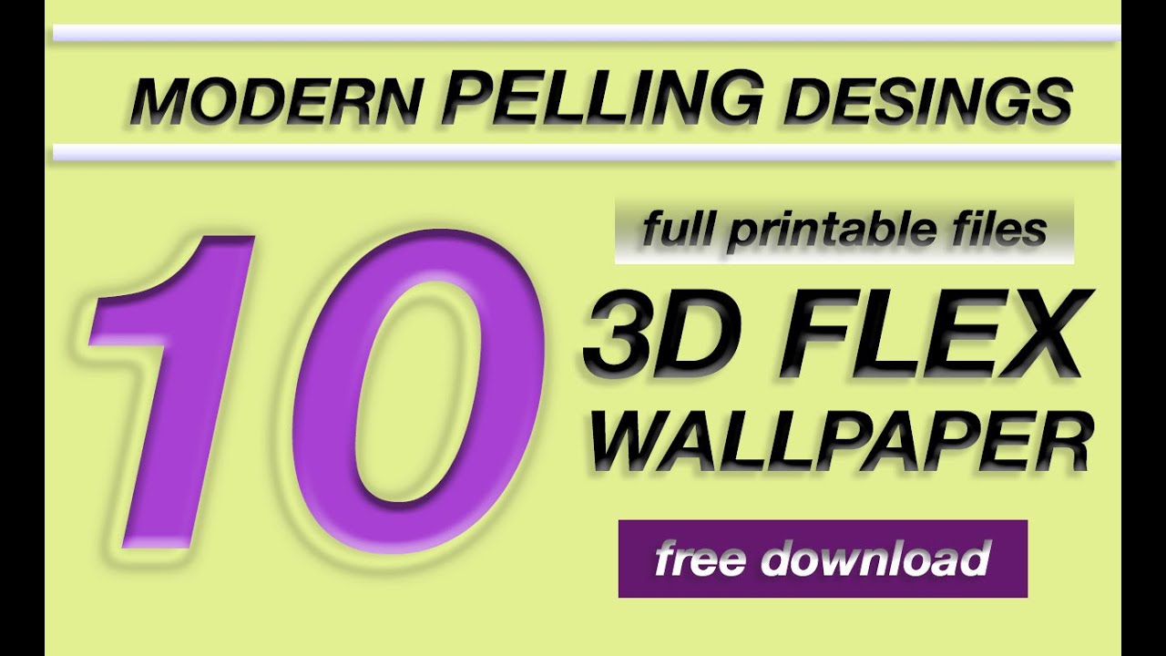 (10) 3D FLEX WALLPAPER FREE DOWNLOAD MODERN PELING DESINGS @GadiTeach ...