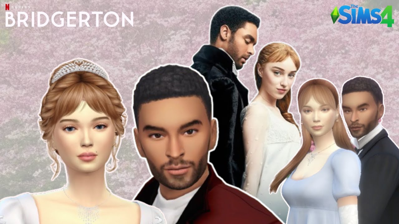 The Sims 4 CAS - Simon and Daphne from Bridgerton (with CC links) - YouTube