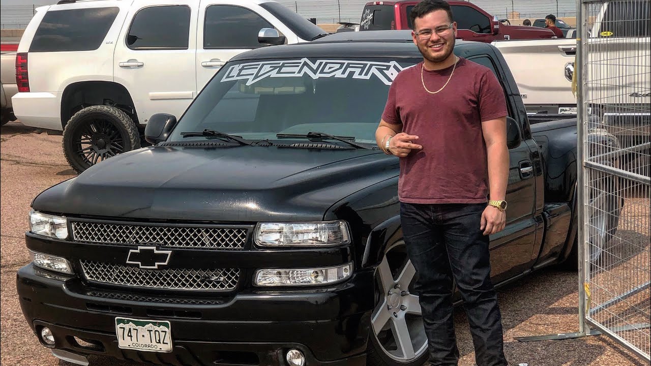 dropped chevy silverado stepside single cab @danielangelvlogs7365