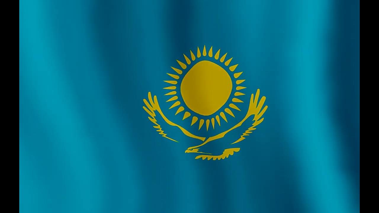 Қазақстан байрағы/Флаг Казахстана/Kazakhstan flag/футаж - YouTube