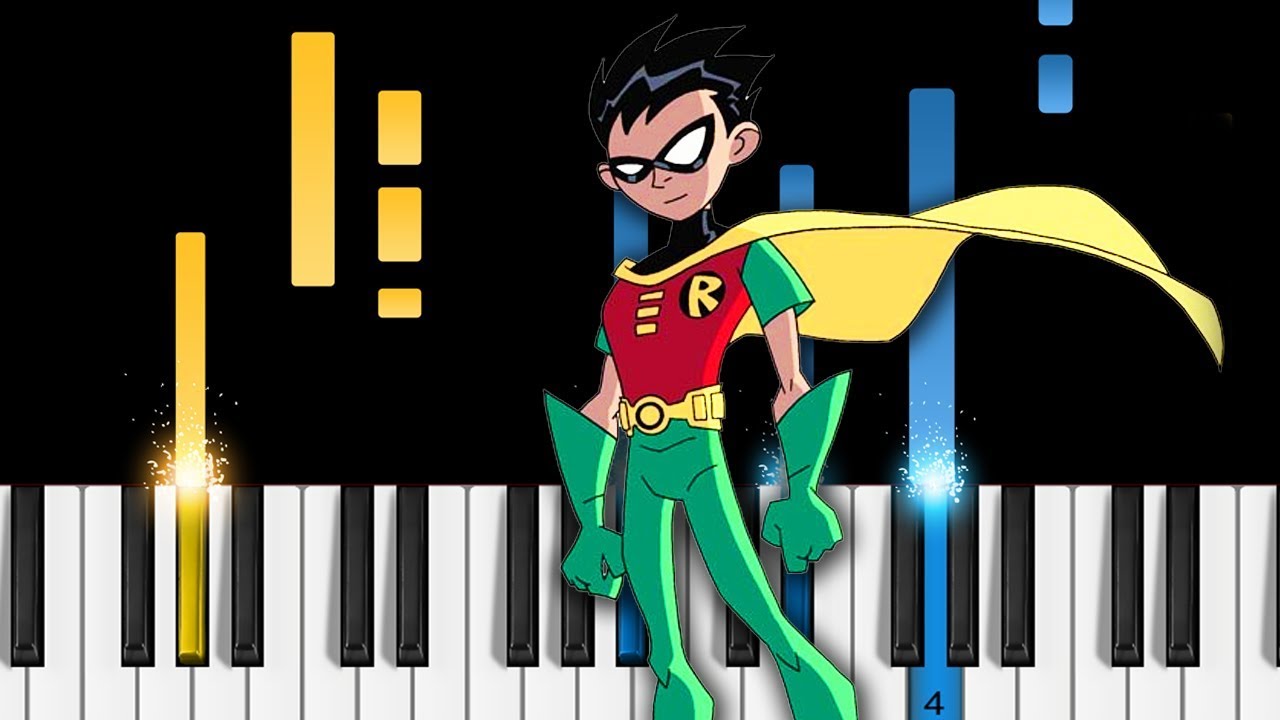 Teen Titans - Theme Song - EASY Piano Tutorial - YouTube