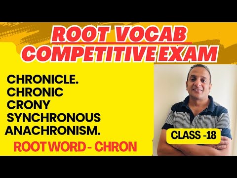 Root Word Vocab - Chron For Competitive Exam | #vocabulary # ...
