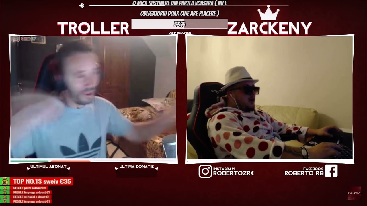 Nicusor Gaming ii suge pl lui viewS pe live la zarckeny | funny moment ...