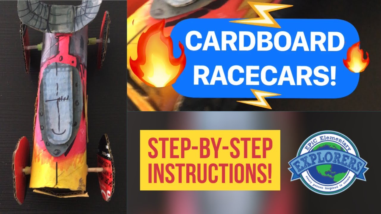 DIY Cardboard Racecars! - YouTube