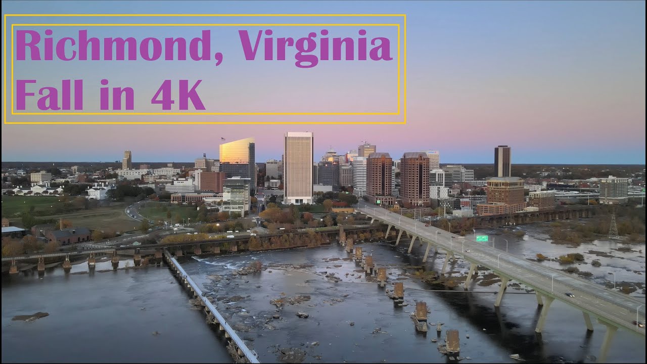 Richmond, Virginia | Stunning Fall in 4K | DJI Mavic Air 2 Drone ...