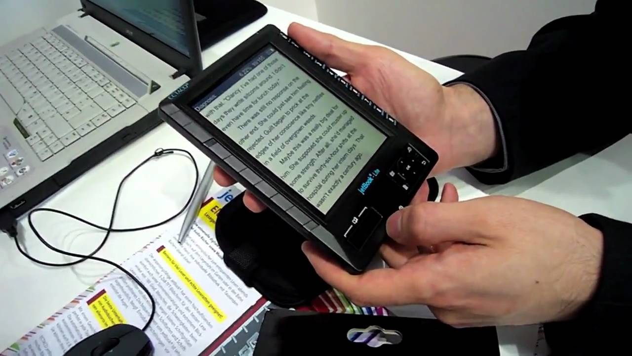 Ectaco jetBook Lite - Hands-on @ Frankfurt Book Fair - YouTube