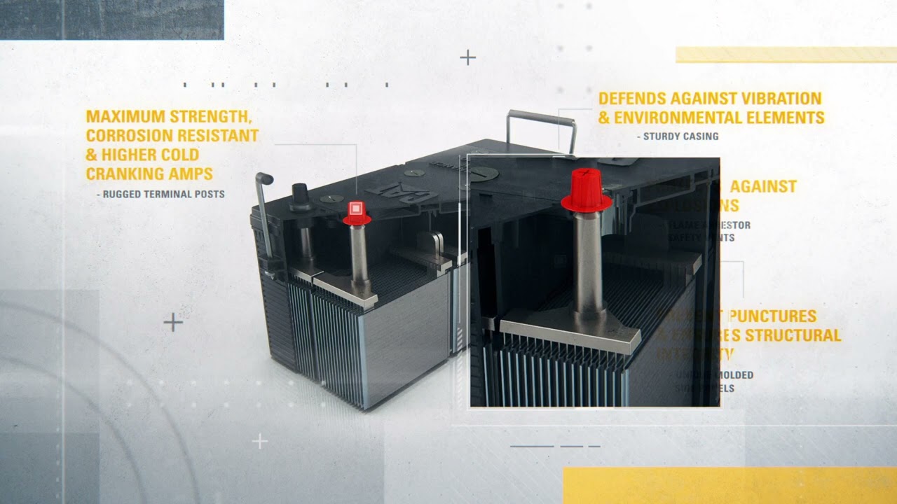 CAT Heavy Equipment Batteries Outperform and Outlast - YouTube