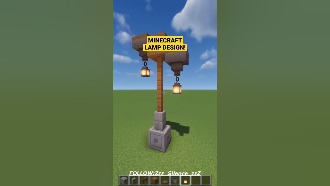 Minecraft: Lamp Design! #shorts #minecraft #viral #minecrafttutorial # ...