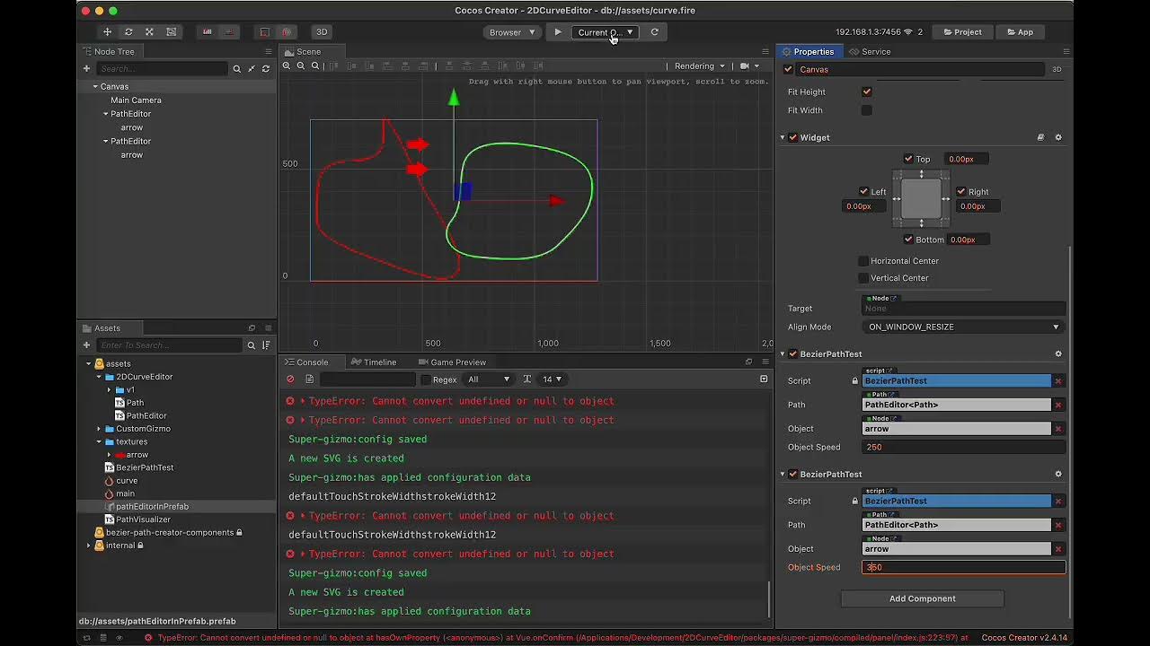 Path Demo - Bézier Path Editor Cocos Creator - YouTube