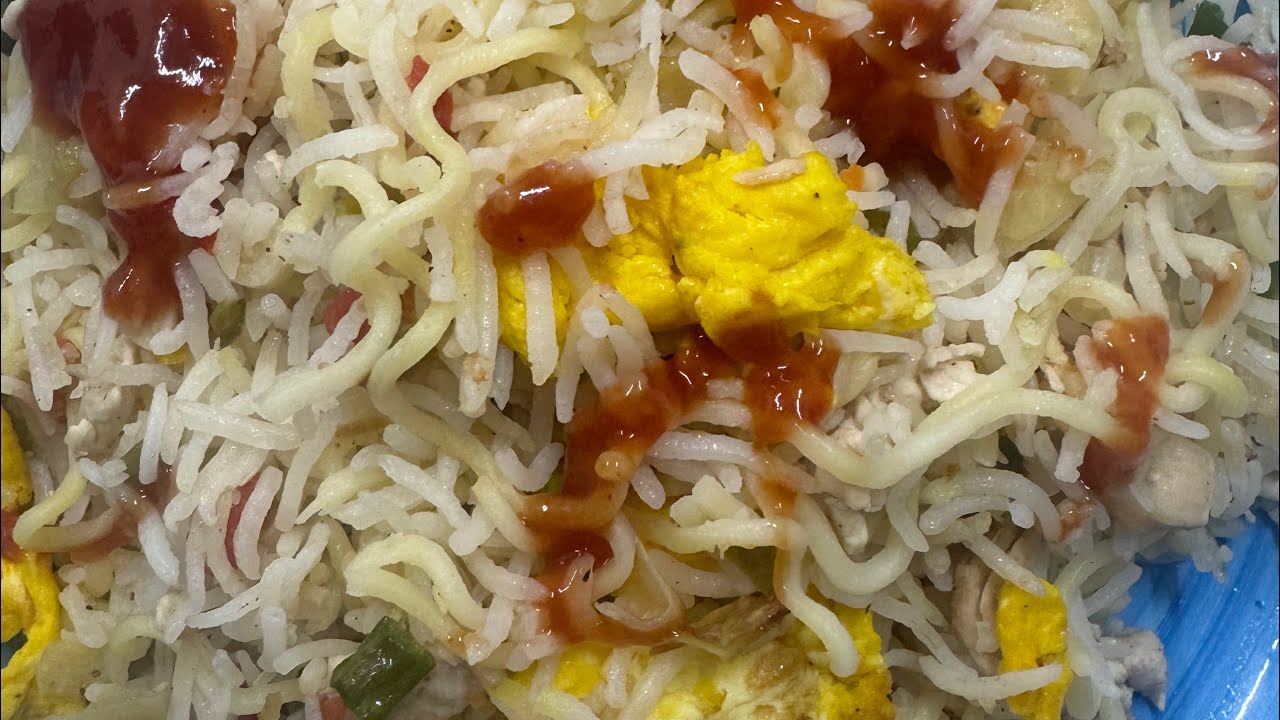 Chinese pulao| desi noodle pulao| rice and noodles - YouTube