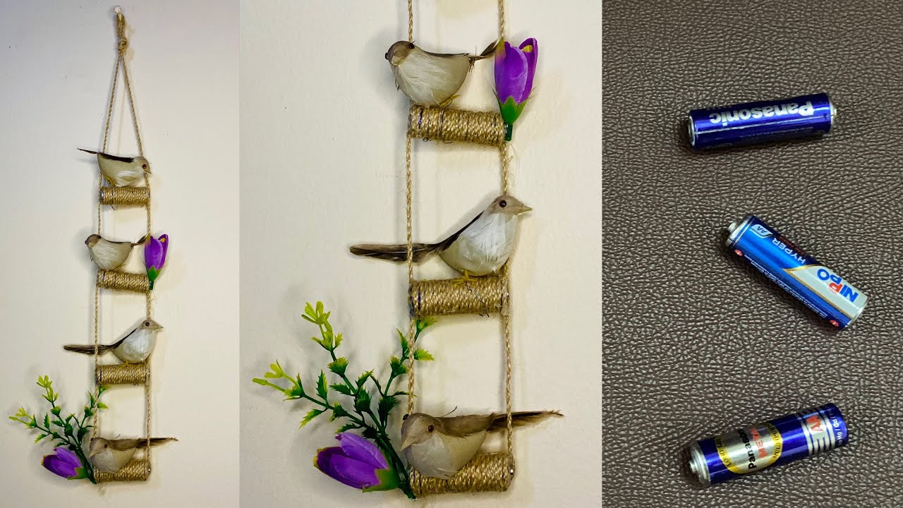 Reuse idea of used batteries | Best out of waste | DIY wall hanging ...