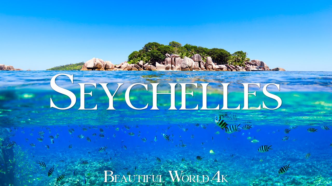 Seychelles 4K Amazing Aerial Film - Calming Piano Music - Scenic ...