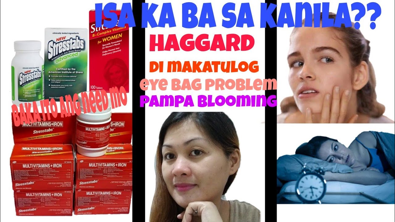 STRESSTABS MULTIVITAMINS + IRON||SOLUSYON SA INSOMIA/GAMOT SA PIMPLES ...