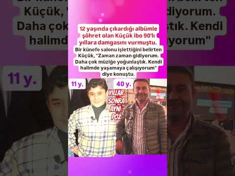 İBRAHİM KÜÇÜK 90'LI YILLARIN KÜÇÜK İBO'SU BÜYÜDÜ KÜNEFE SALONU İŞLETİYOR..YILLAR SONRA AYNI POZ..