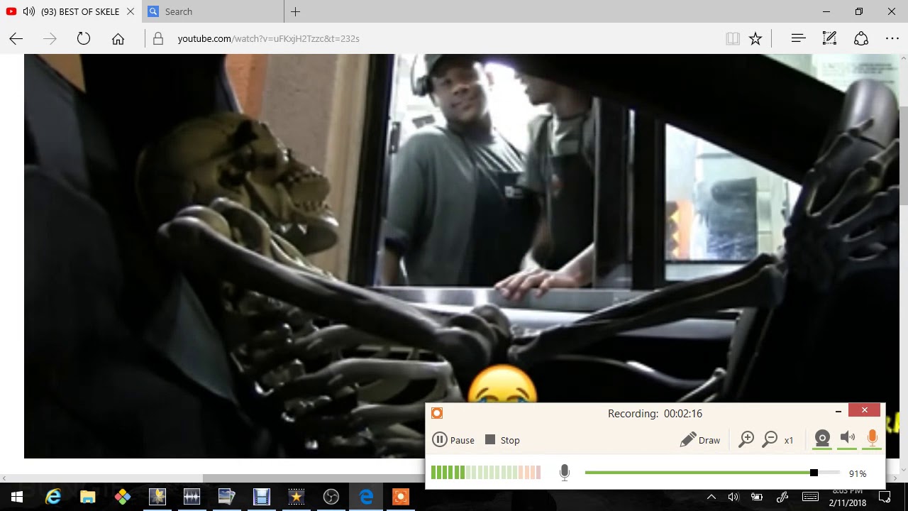 Skeleton prank - YouTube