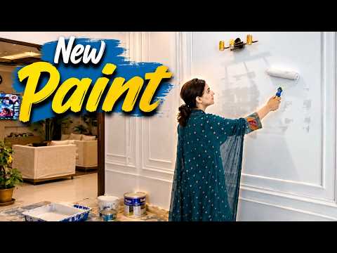 🎨Ghar Ka Paint Ho Raha Hai😍 | Apne Ghar Ka Kaam Khud Karne Ka Maza Hi Kuch Aur Hai ❤️ | RabiaAmir