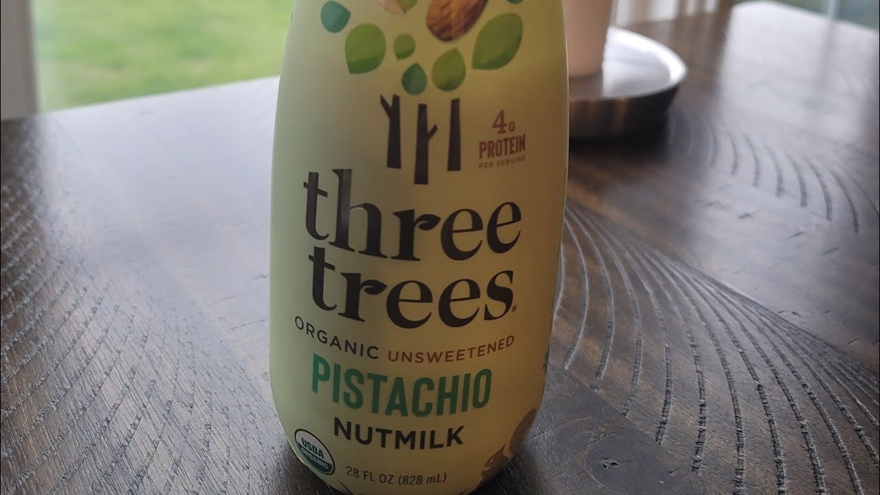 Three Trees Pistachio Almond Milk review - YouTube