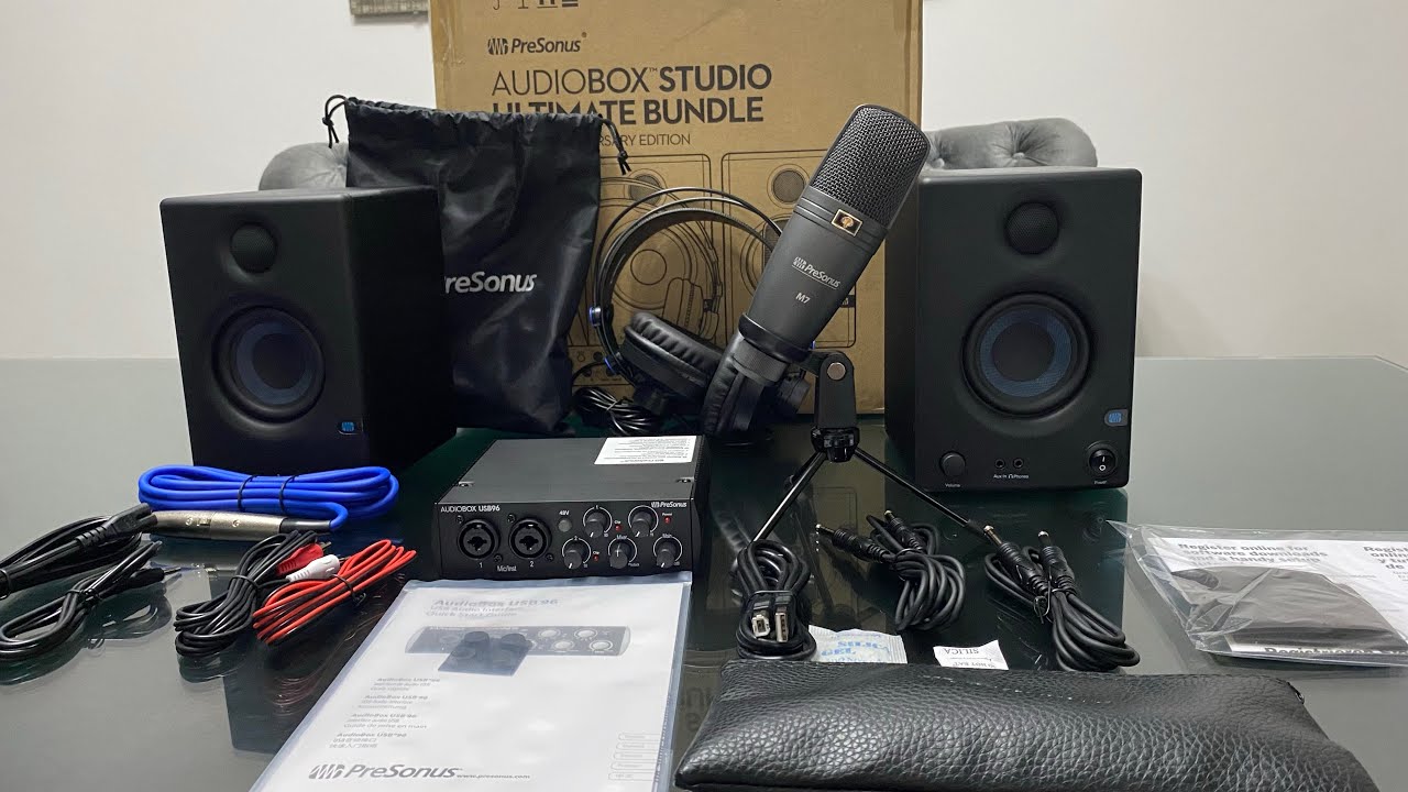 Así viene el Kit Grabación Presonus Audiobox Studio Bundle - YouTube