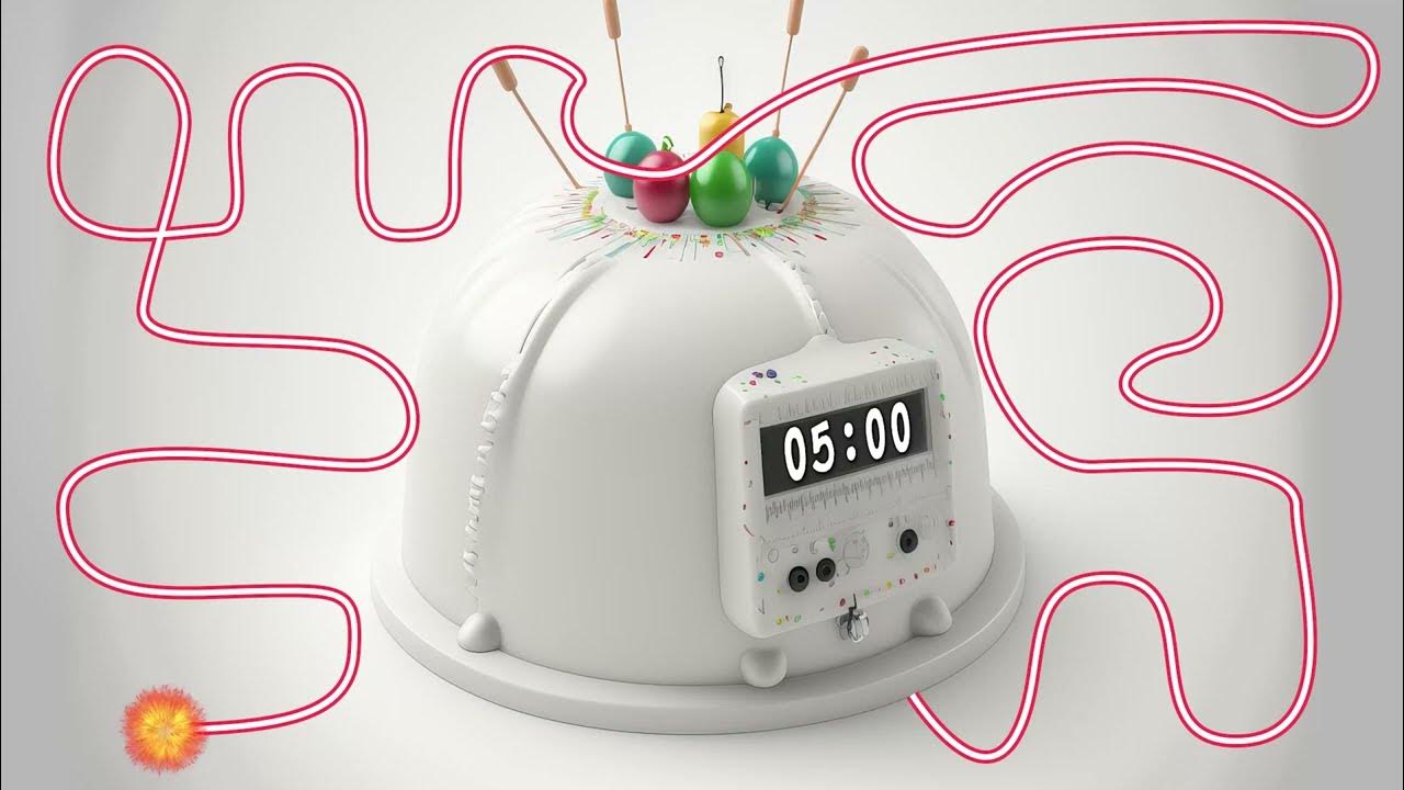 Crazy Cake 5 minute explosion timer - 5 MINUTE COUNTDOWN - YouTube