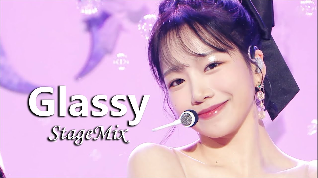조유리 (JOYURI) - GLASSY 교차편집 (Stage mix) - YouTube