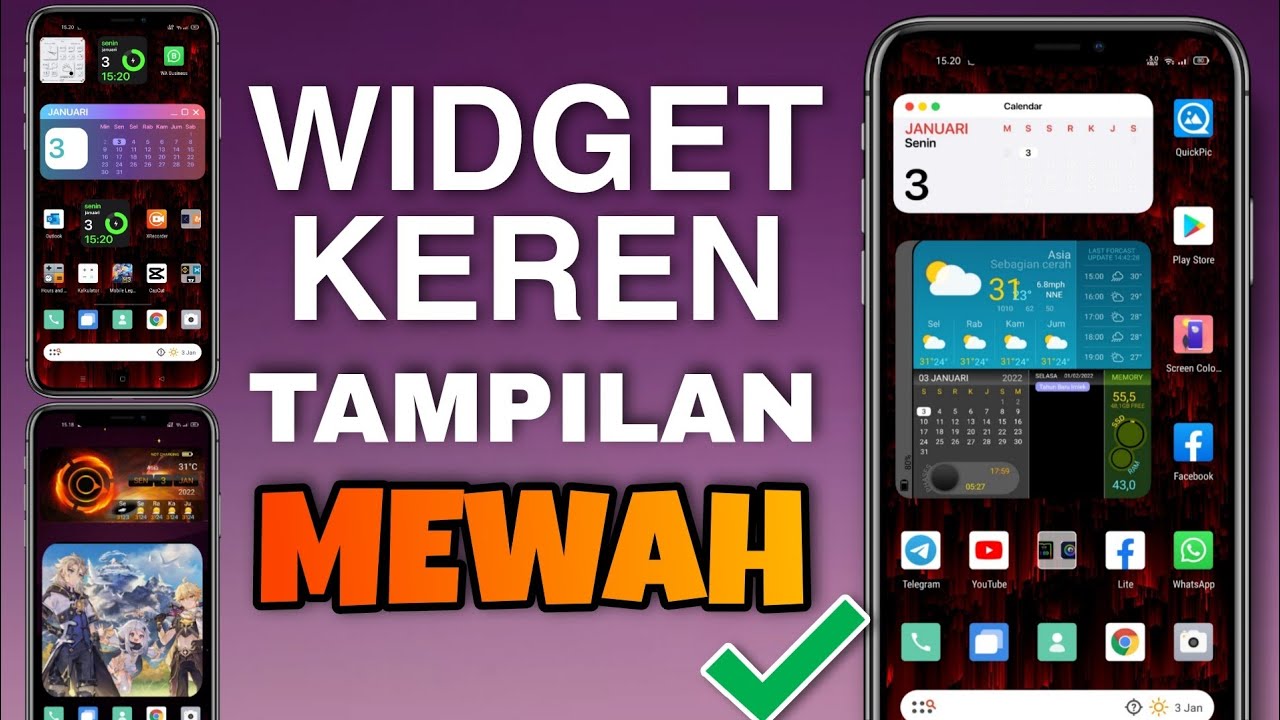 Cara Membuat Widget Keren Di Semua Android | Banyak Pilihan dan Update ...