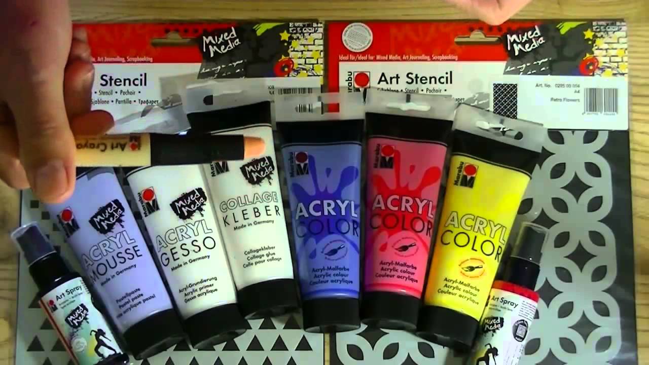 marabu acryl color - YouTube