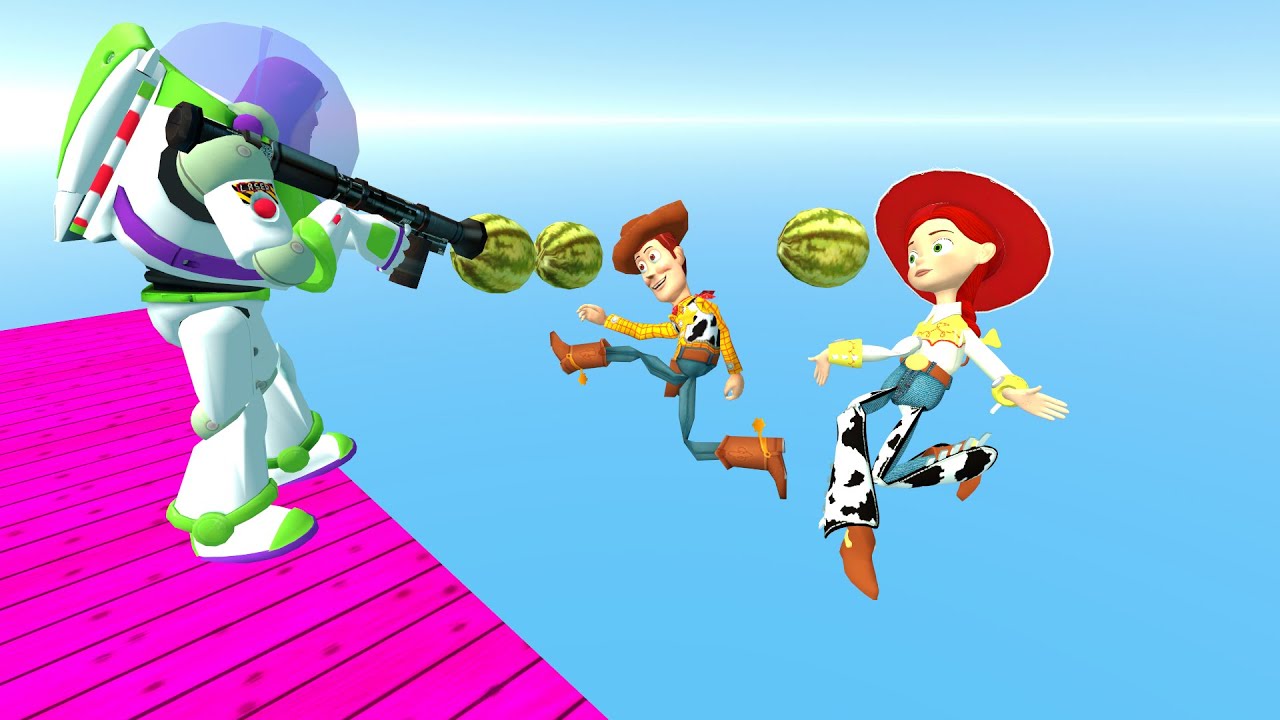 Gmod Ragdolls [Woody, Buzz, Jessie from Toy Story] vol.11 - YouTube