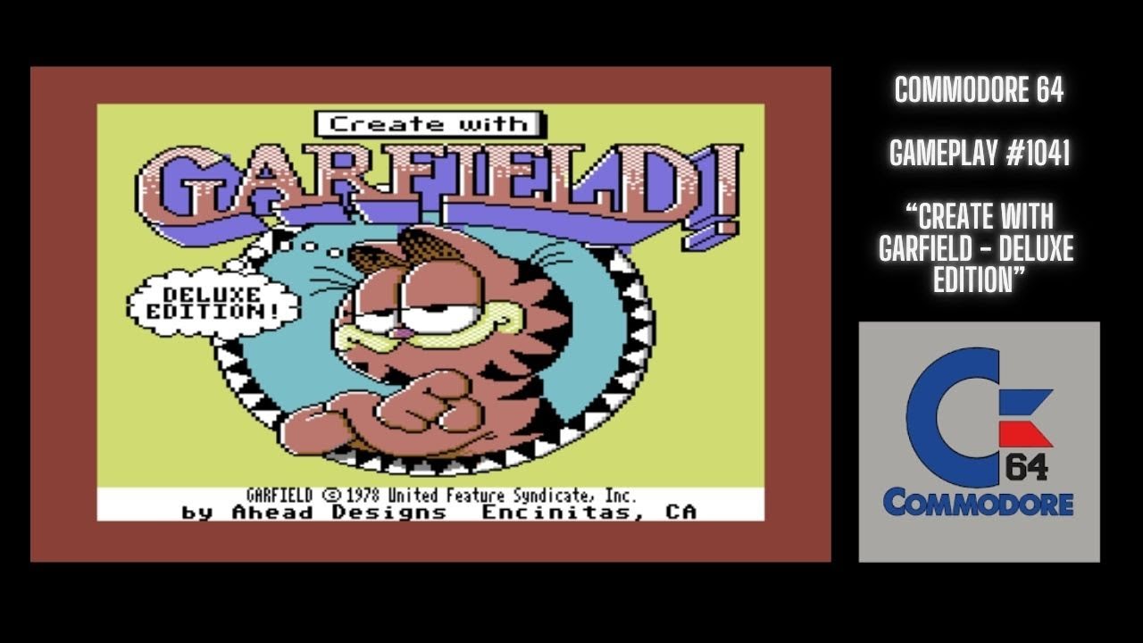 Create With Garfield - Deluxe Edition (Commodore 64 / Gameplay #1041 ...