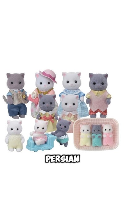 О семье персидских котиков 🐱 #сильванианфэмилис #sylvanian # ...