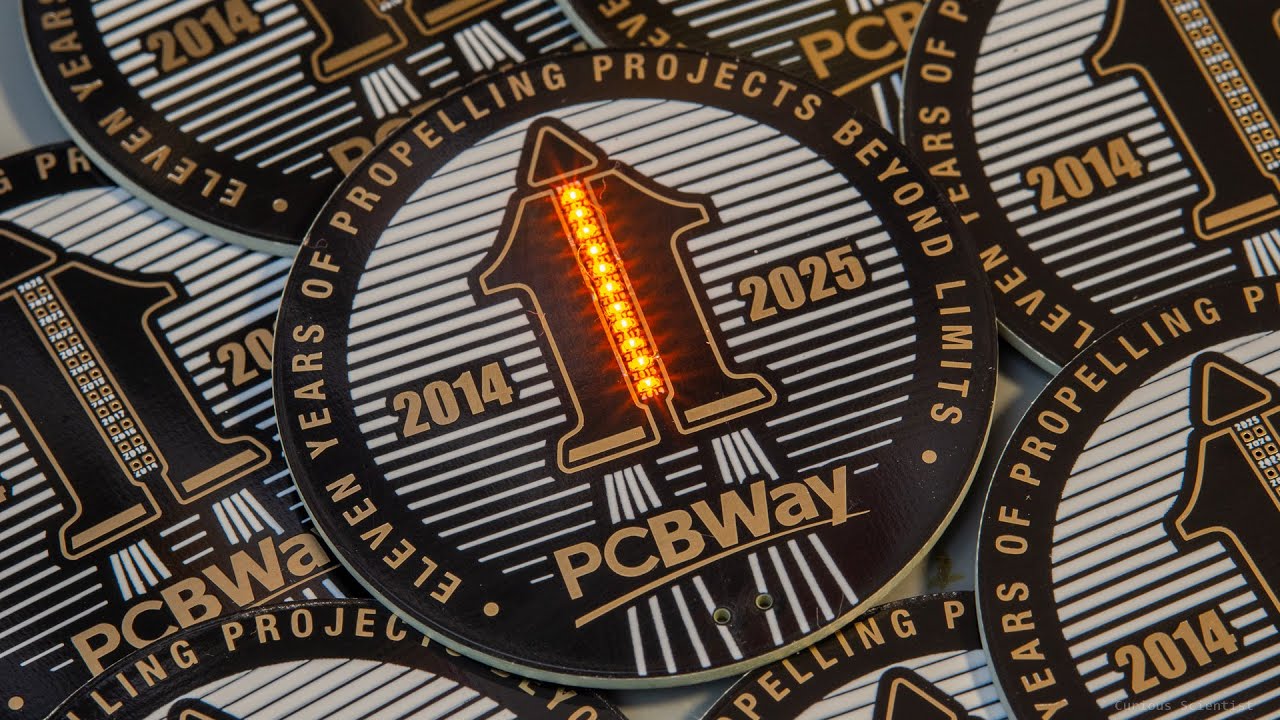 Assembling the PCBWay's 11th anniversary PCB badge - YouTube