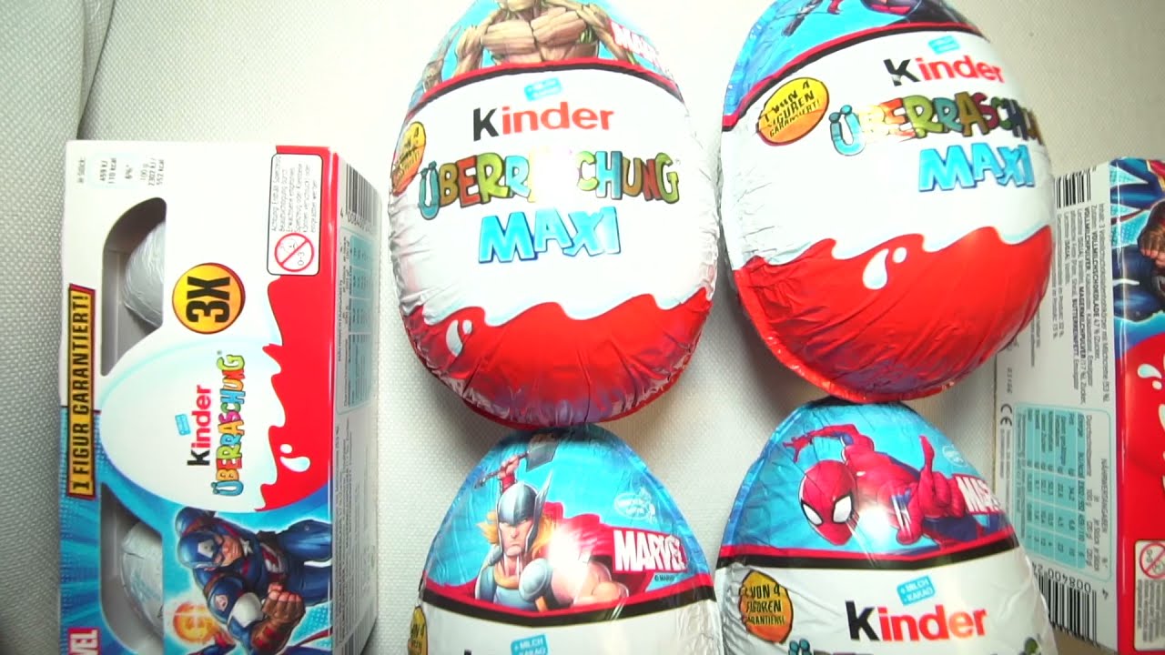 Kinder Surprise MAXI (Marvel Edition) - YouTube
