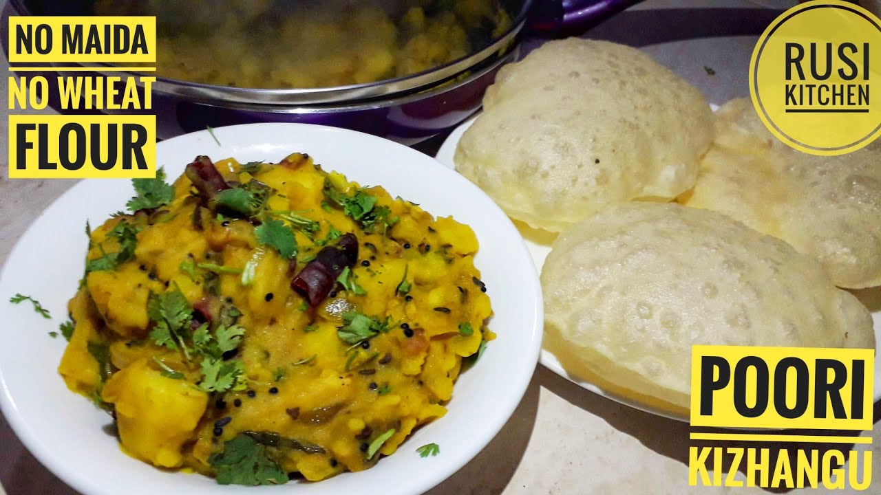 NO Maida NO Wheat flour | Poori Recipe | பூரி கிழங்கு | Poori Kizhangu ...