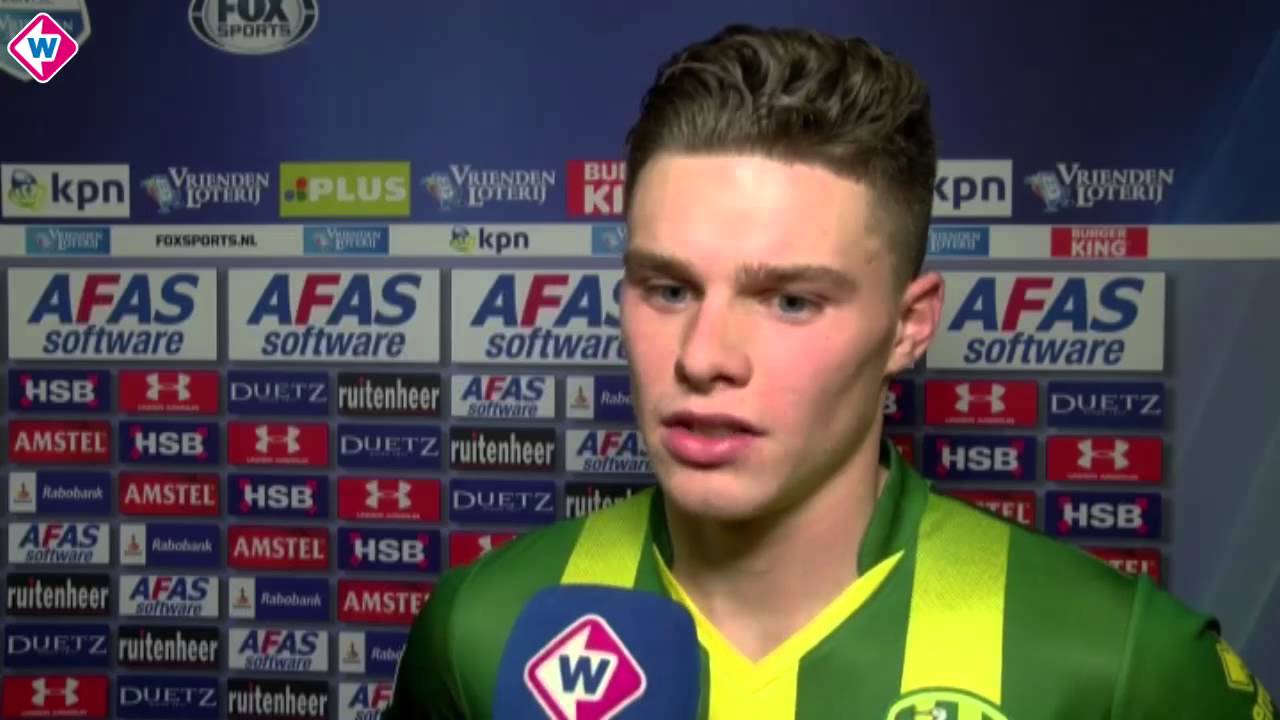 ADO-speler Danny Bakker na AZ - ADO Den Haag - YouTube