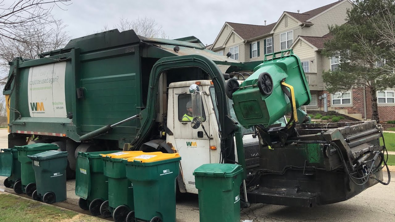 Cool Waste Management Garbage Truck Compilation: Townhome Trash ...