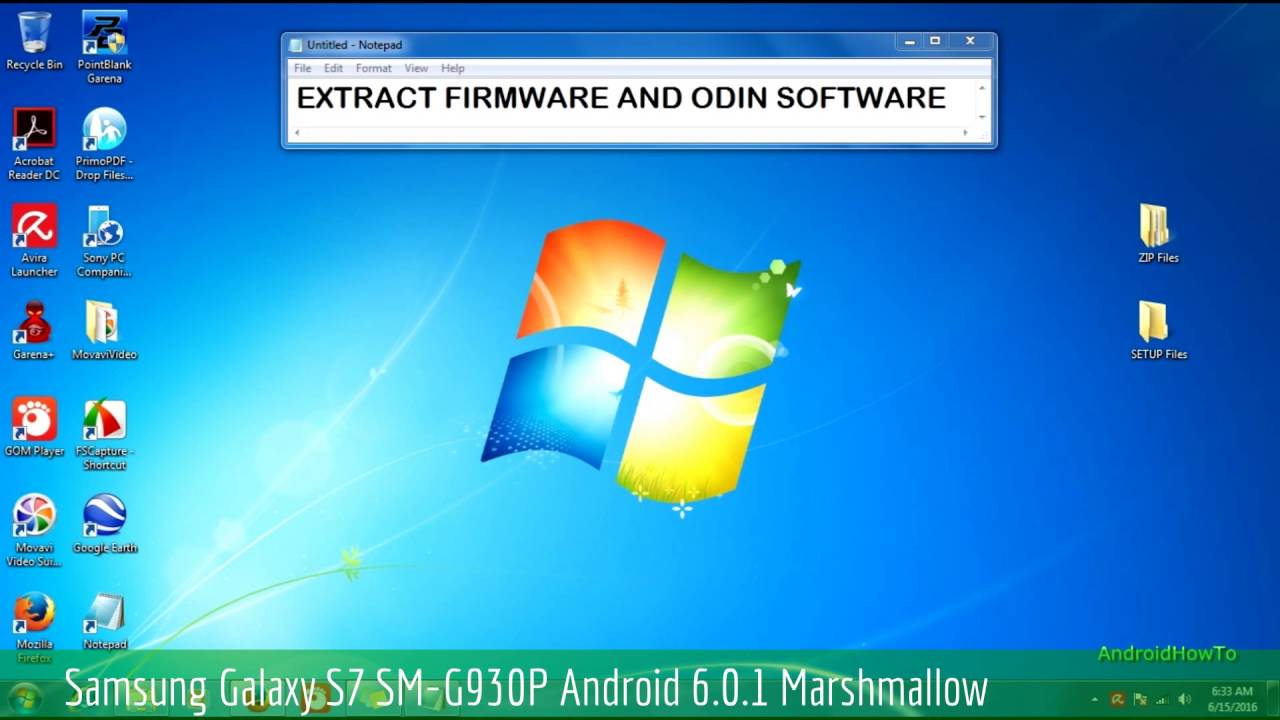 Update Samsung Galaxy S7 SM-G930P to Android 6.0.1 Marshmallow - YouTube