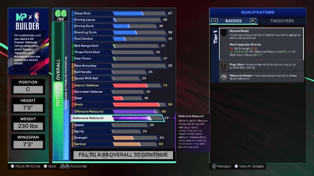 My main Center build in NBA 2K25 - YouTube My main Center build in NBA 2K25 - YouTube