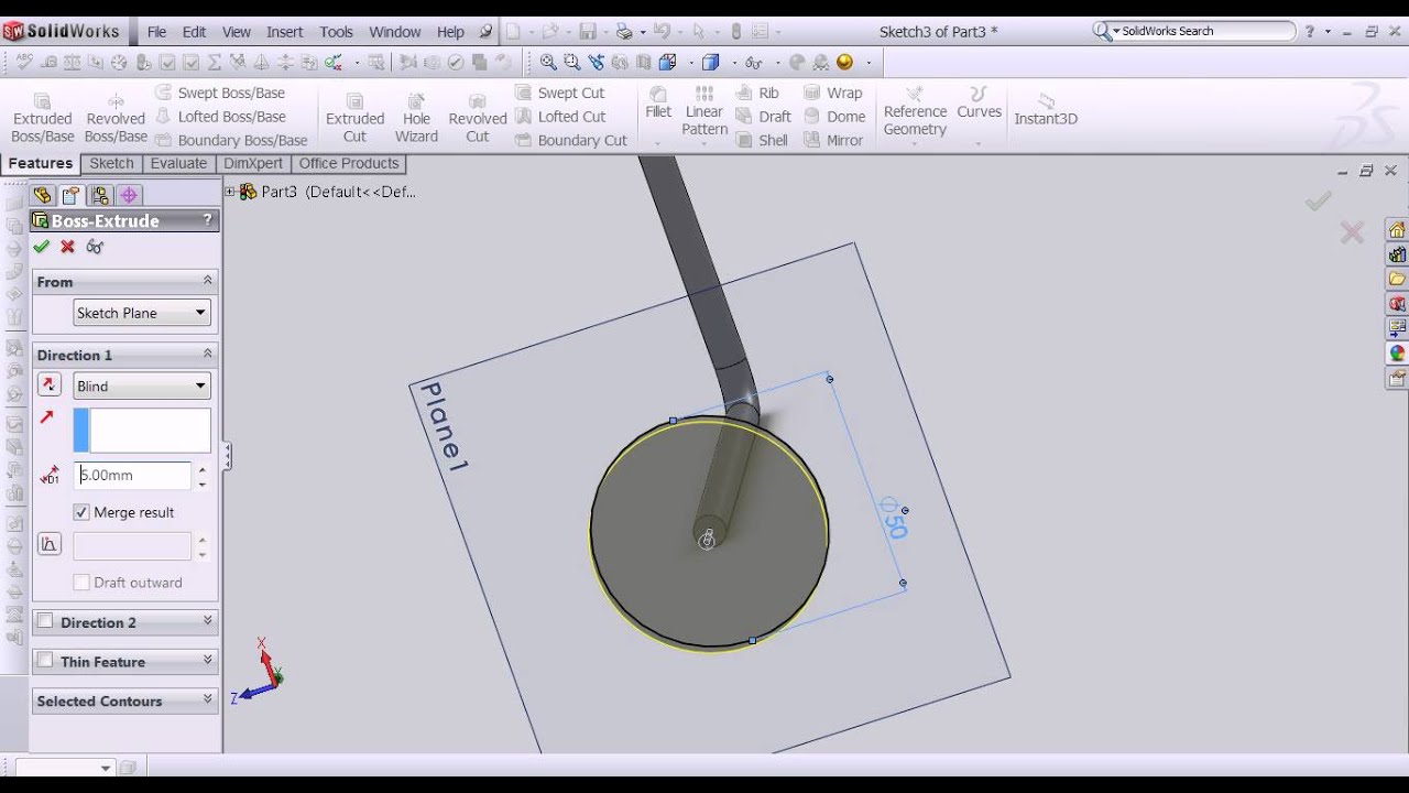 5310063325 Solidwork 07 ราวตากผ้า - YouTube
