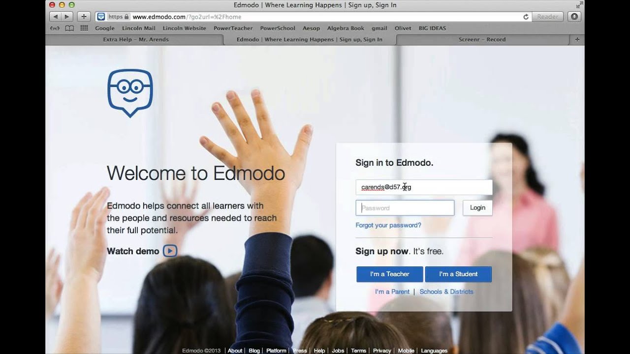 Create a log in on Edmodo - YouTube